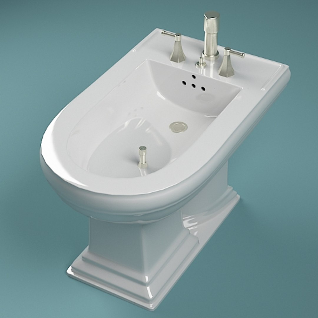 Bidet Scanline 3d Model