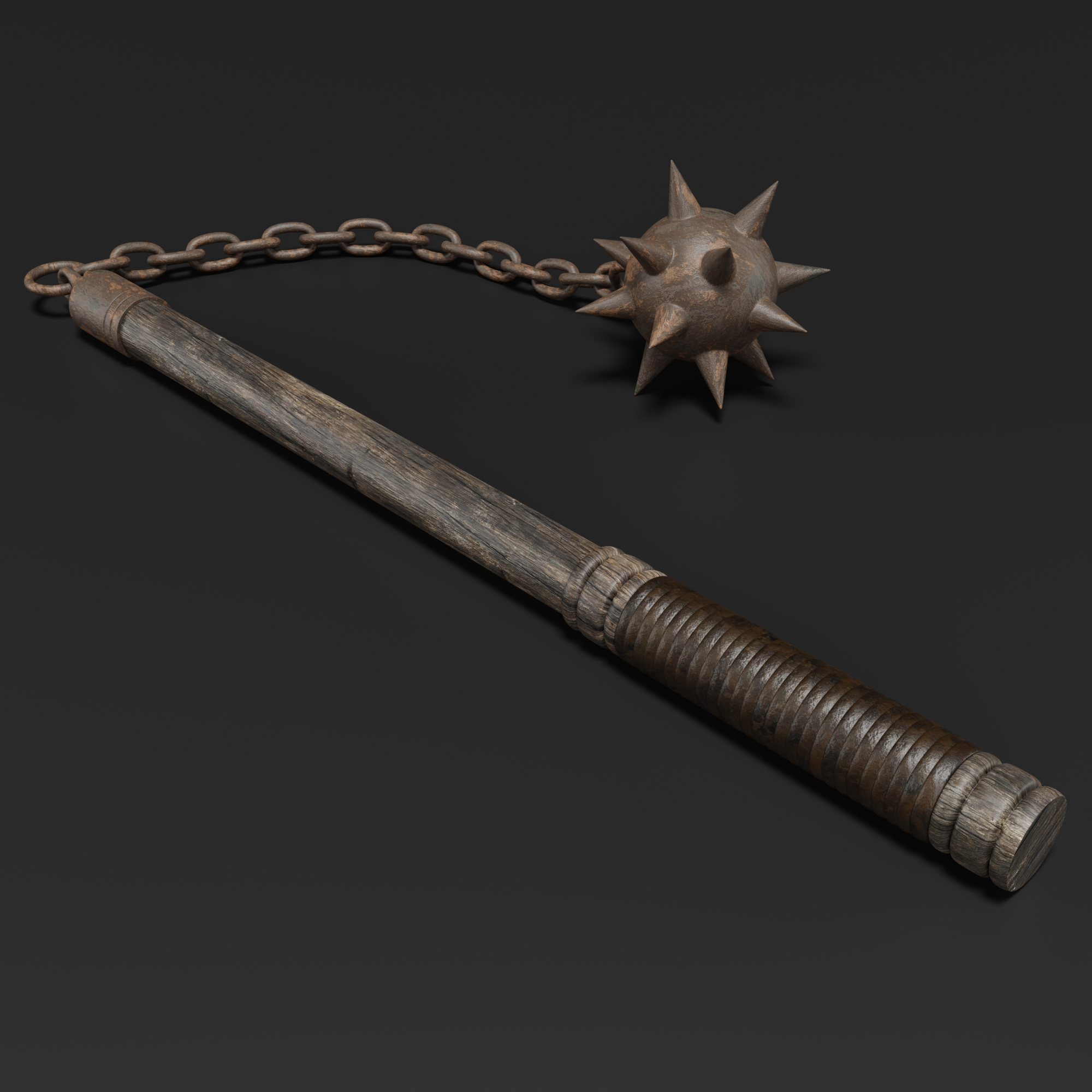 modelo 3d Arma de maza medieval - TurboSquid 2124908
