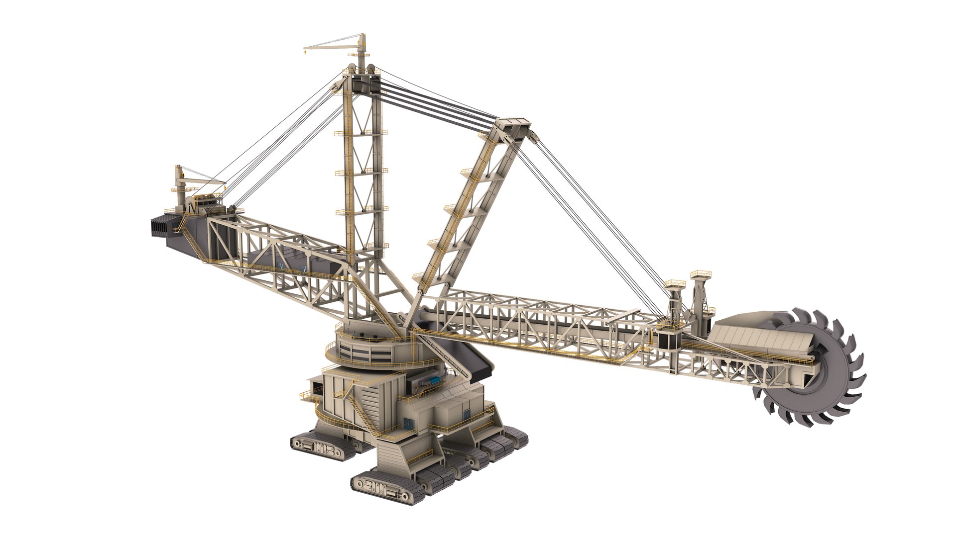 Bagger 288 and Off Highway Dump Truck 3D - TurboSquid 2159652
