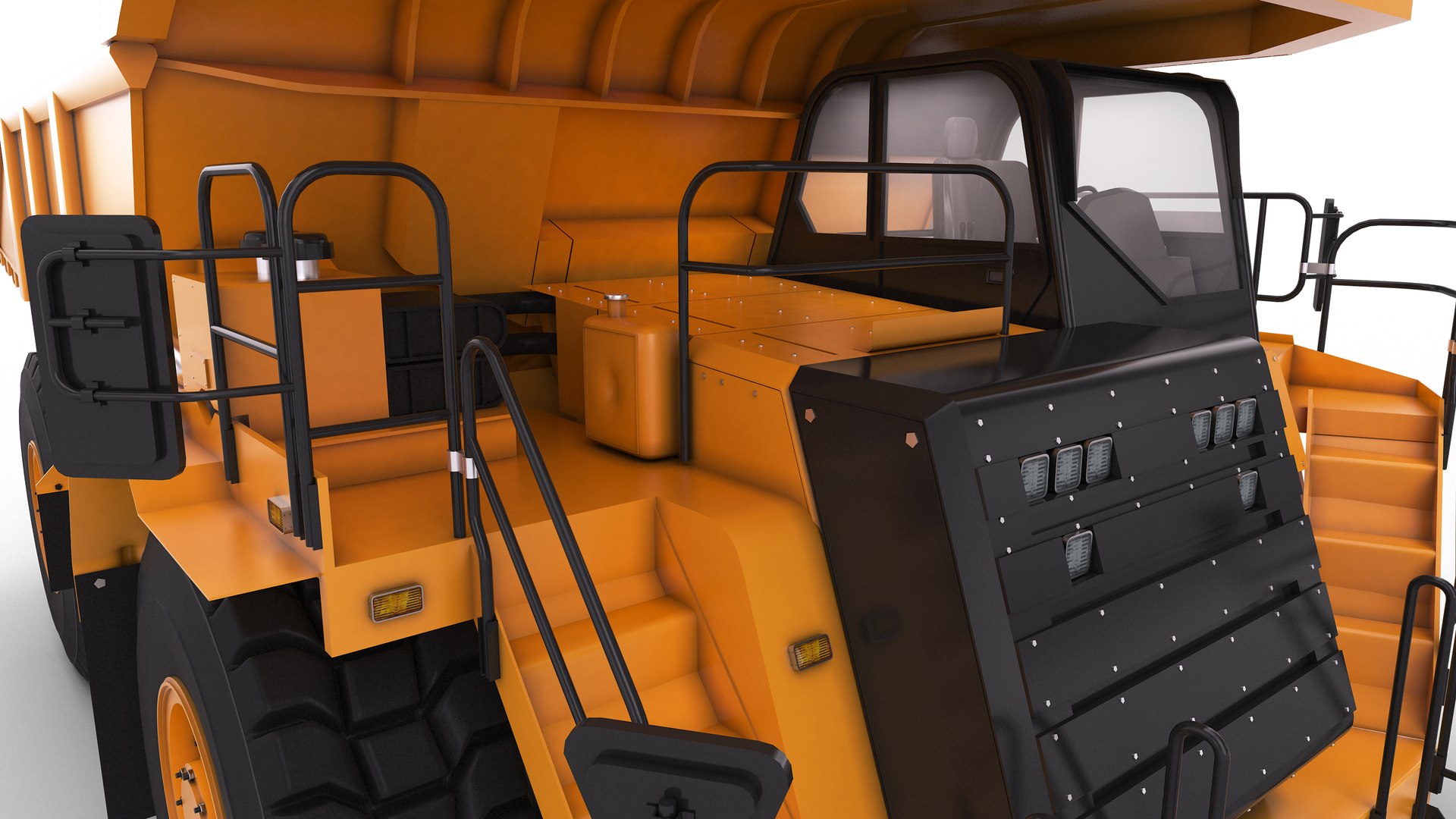 Bagger 288 and Off Highway Dump Truck 3D - TurboSquid 2159652