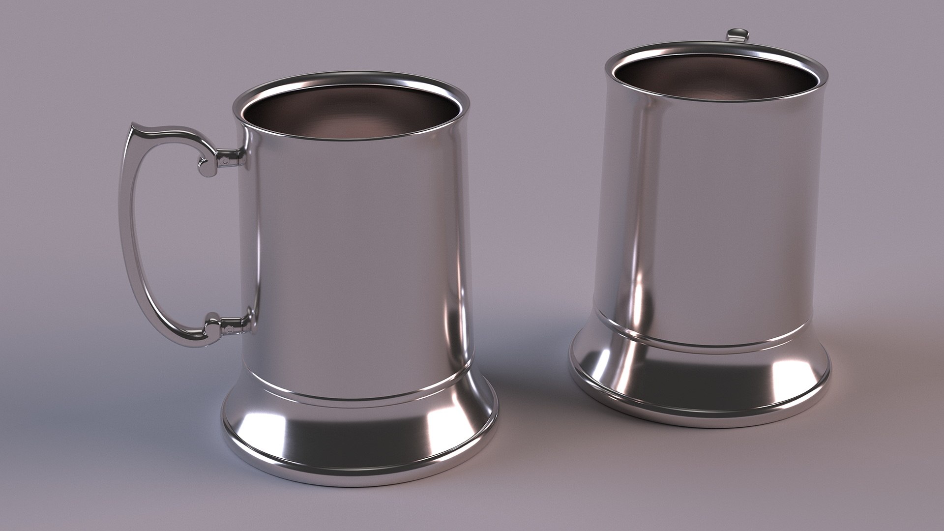 Stainless Steel Beer Mug 3D Model - TurboSquid 2269791