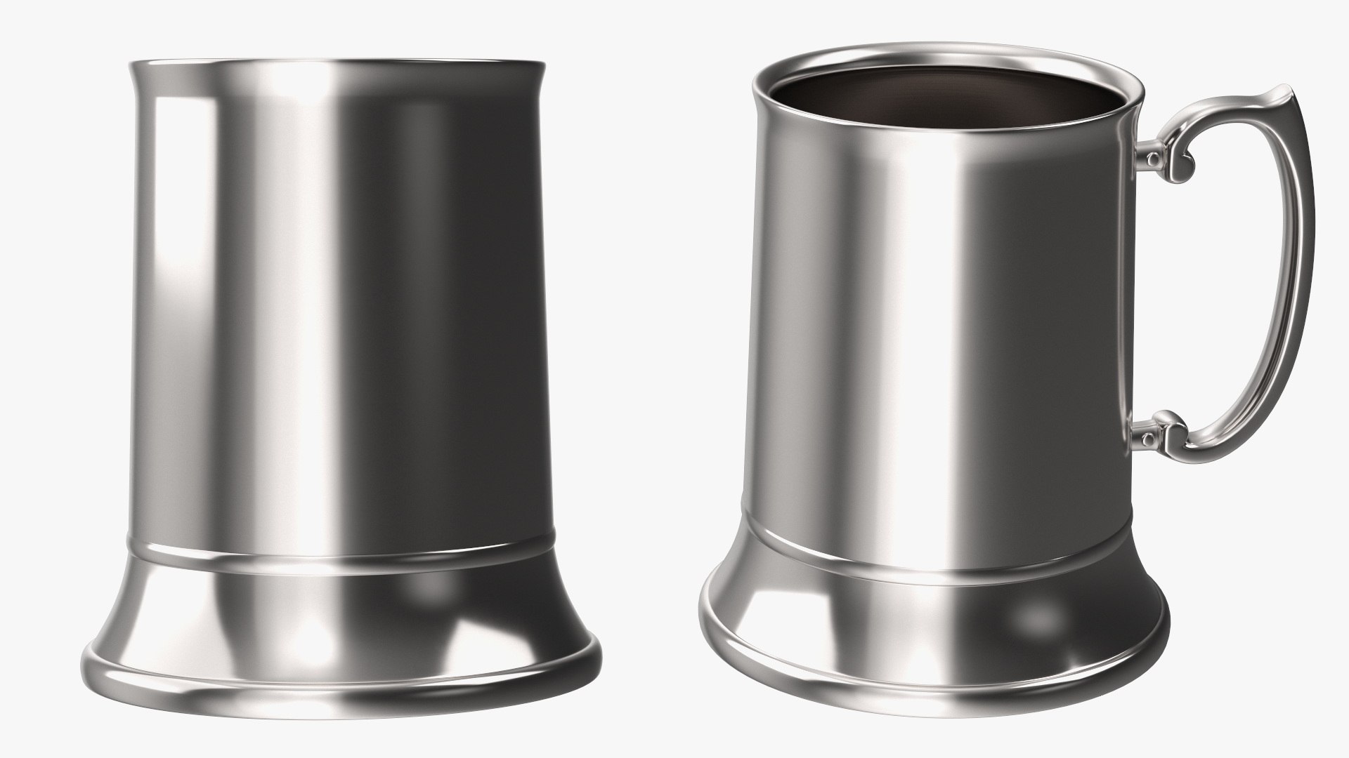 Stainless Steel Beer Mug 3D Model - TurboSquid 2269791