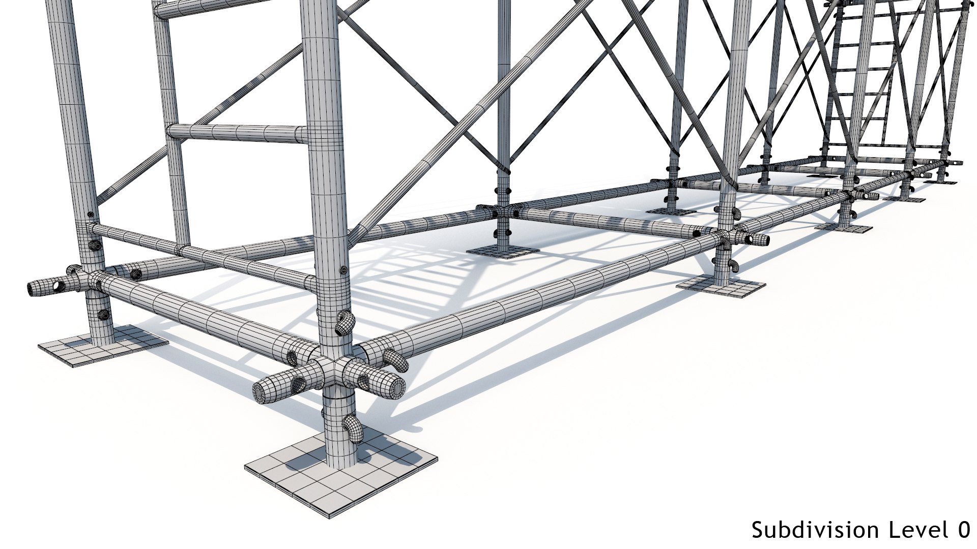 Scaffoldings Modular Industry 3D Model - TurboSquid 1569862