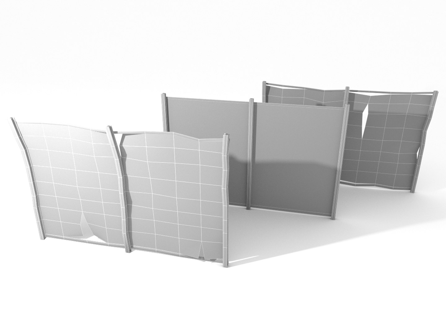 3d Model Of Games Fence
