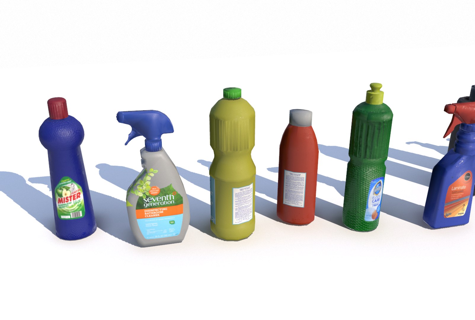3D Model Cleaning Products - TurboSquid 1221993