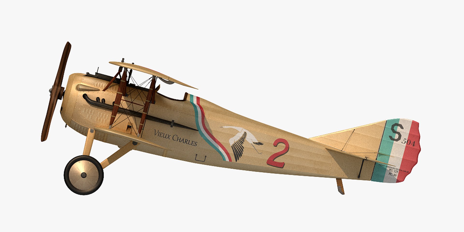 Spad S Xiii 3D Model - TurboSquid 1375671