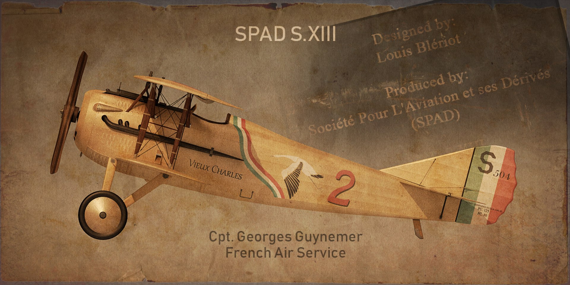Spad S Xiii 3D Model - TurboSquid 1375671