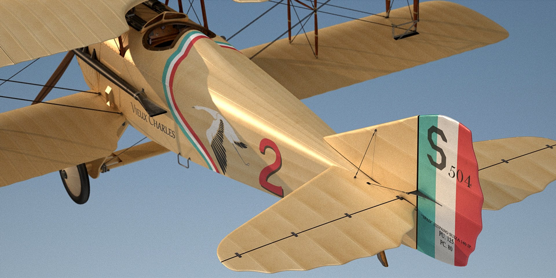 Spad S Xiii 3D Model - TurboSquid 1375671