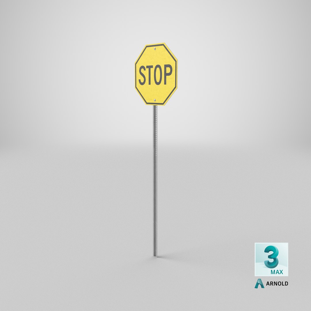 Traffic Sign 03 3D Model - TurboSquid 2044348