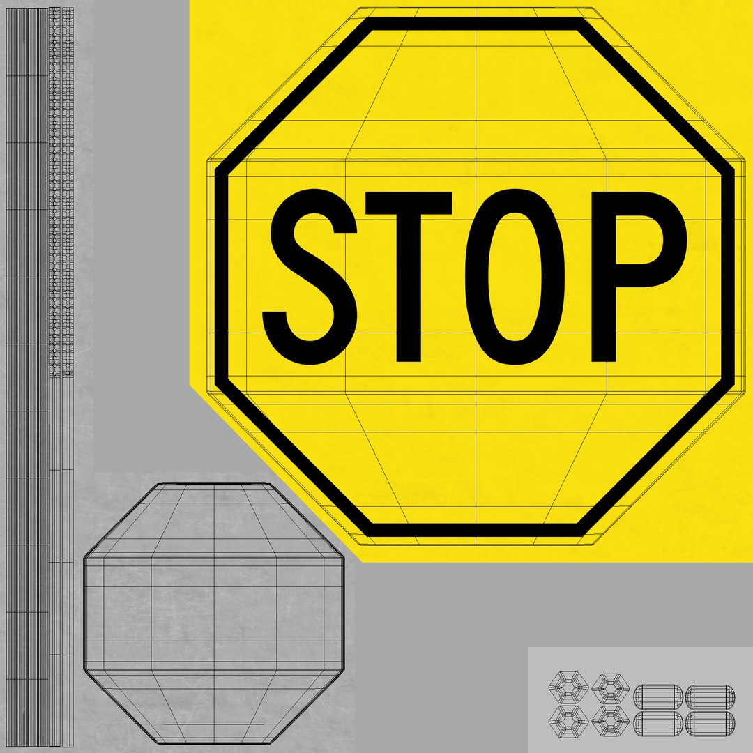 Traffic Sign 03 3D Model - TurboSquid 2044348