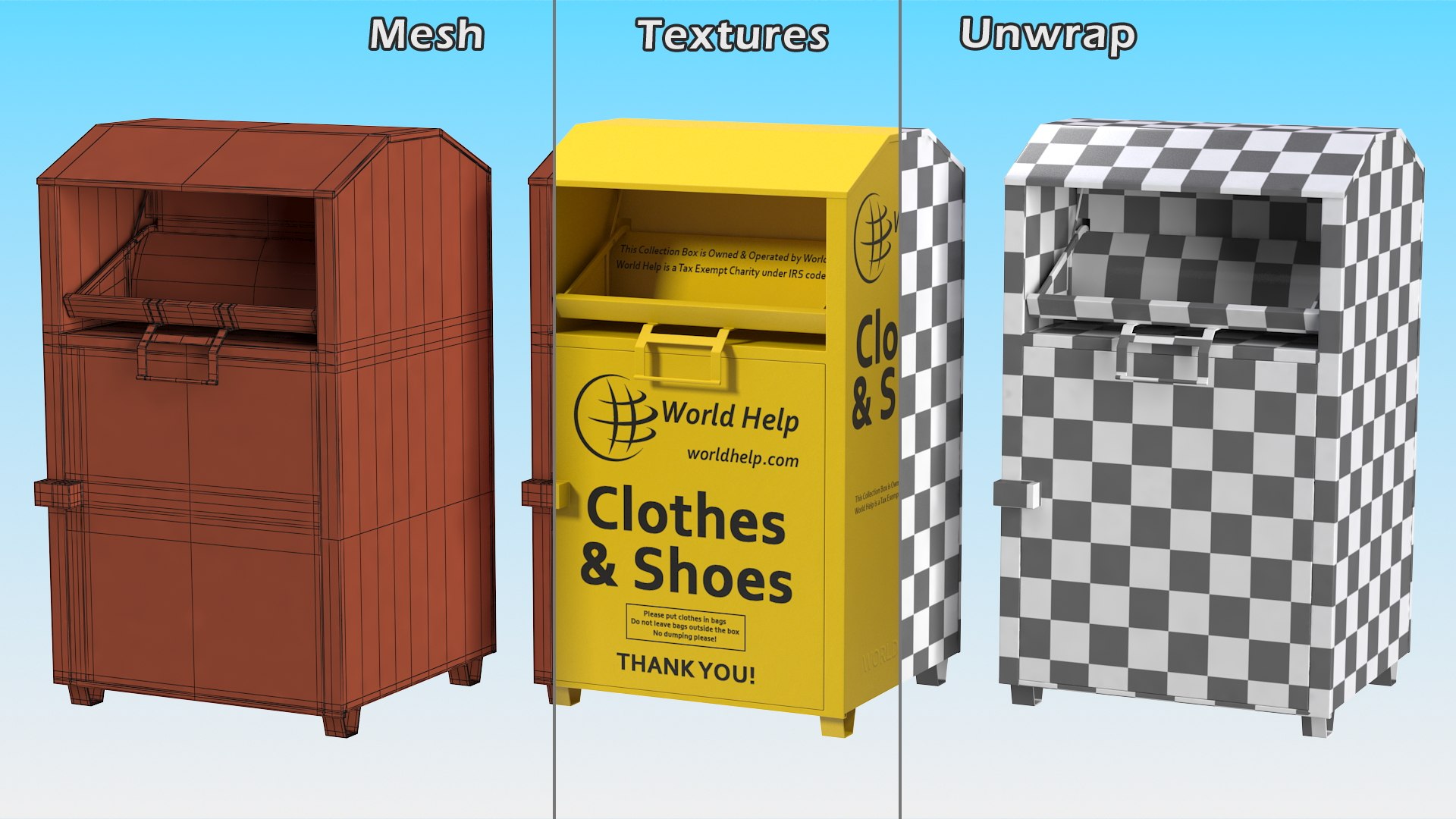 Drop Box For Clothes Rigged 3D - TurboSquid 2051014