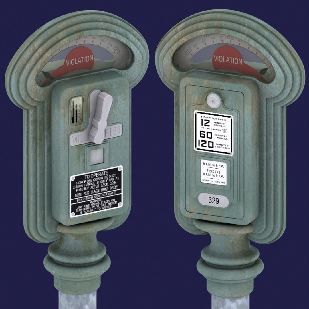 3d Model 1940 Duncan Miller Parking Meter