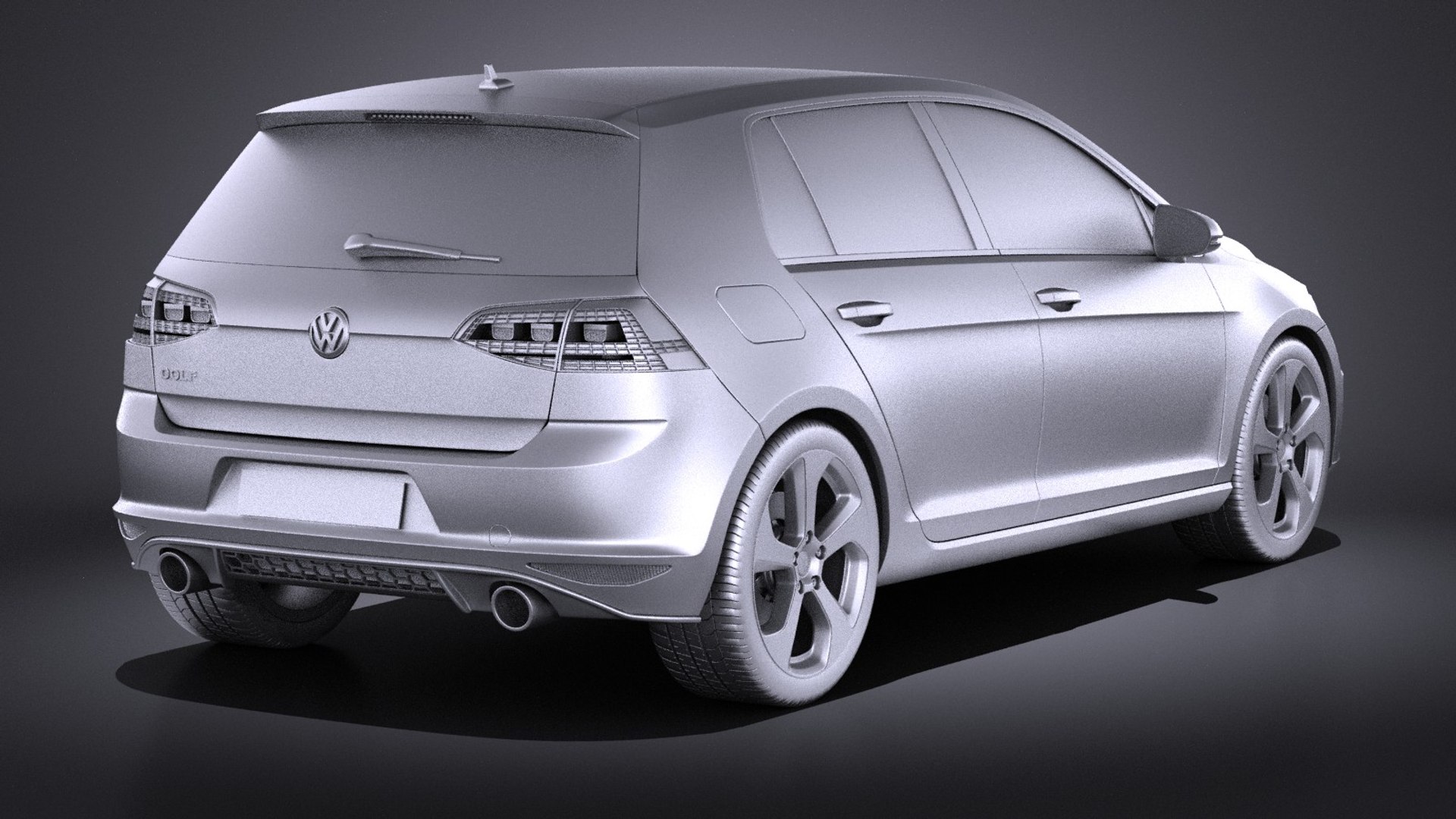 3d model volkswagen golf vii