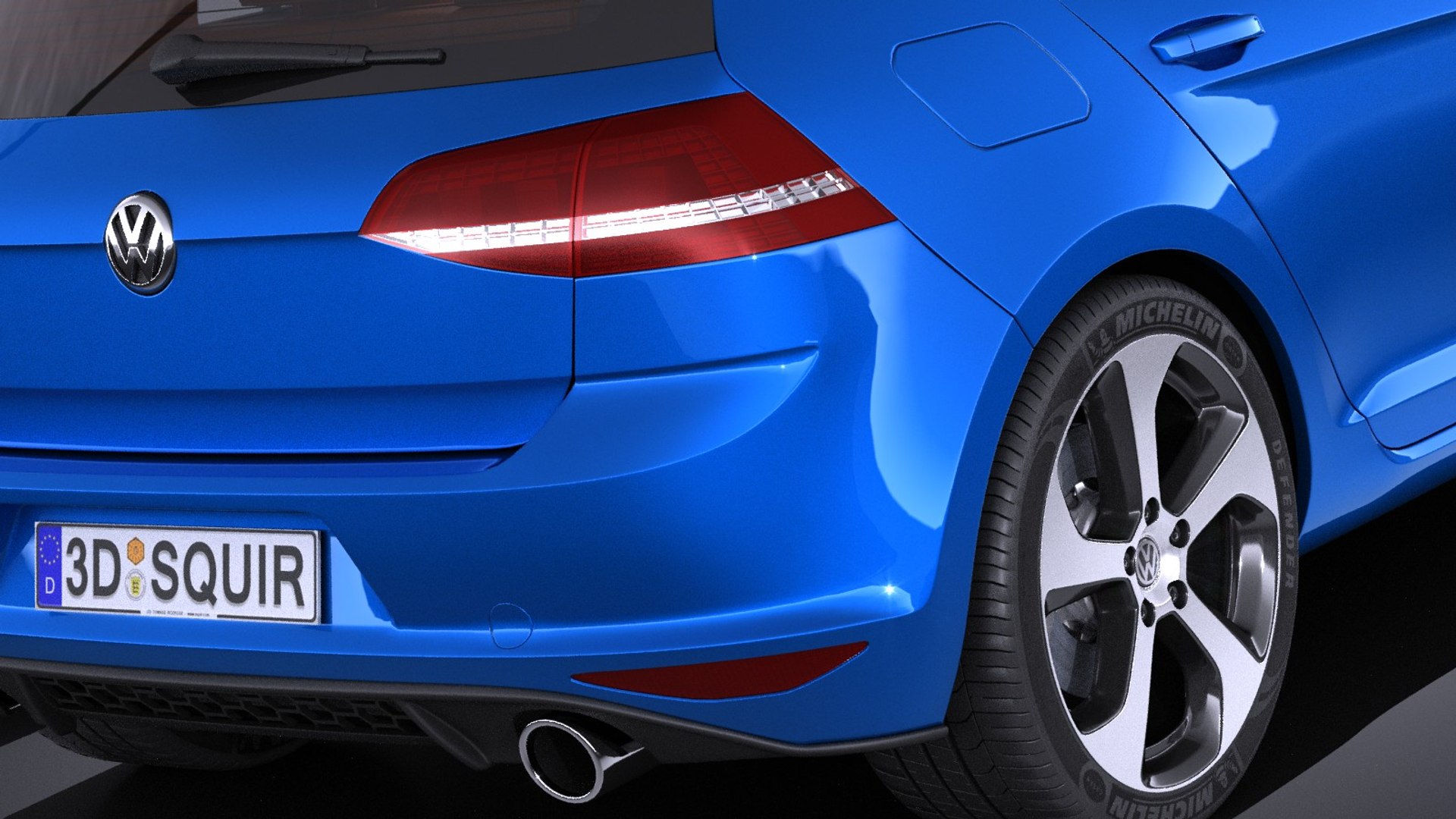 3d model volkswagen golf vii