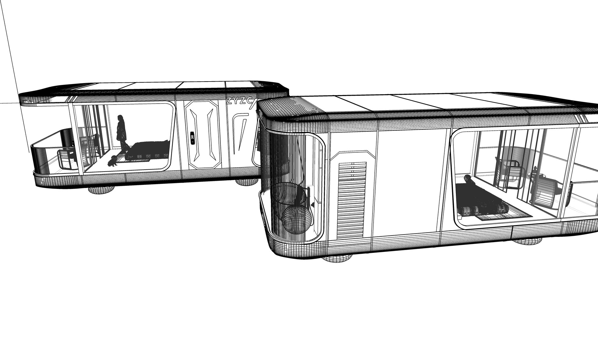 3D Capsule Room -A5 Model - TurboSquid 2377889