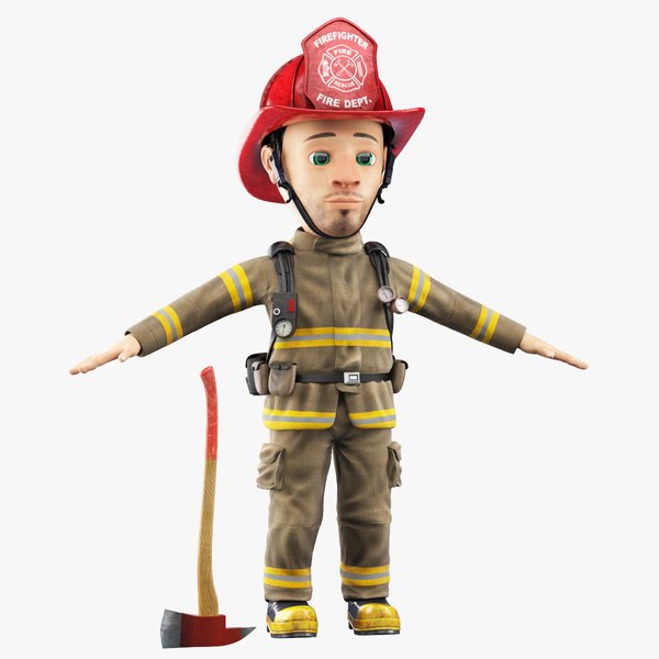 Firefighter OBJ Models for Download | TurboSquid