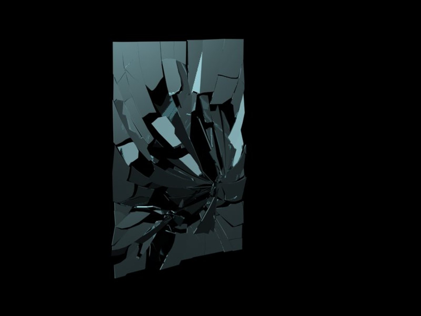 Breaking Window Glass Animation 3ds