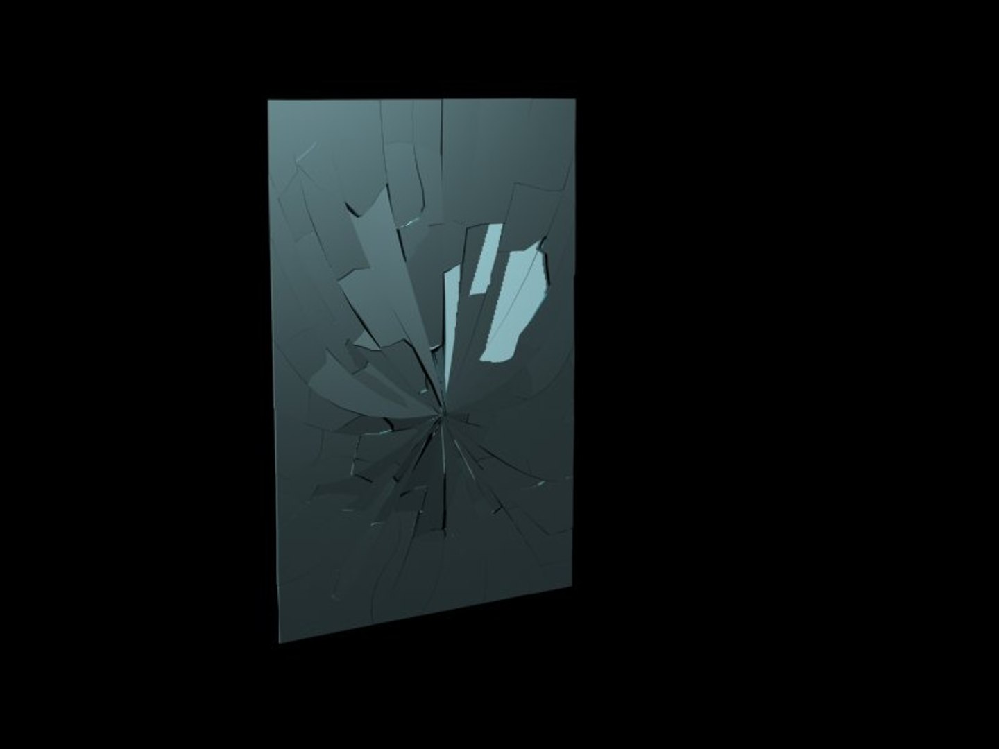 Breaking Window Glass Animation 3ds