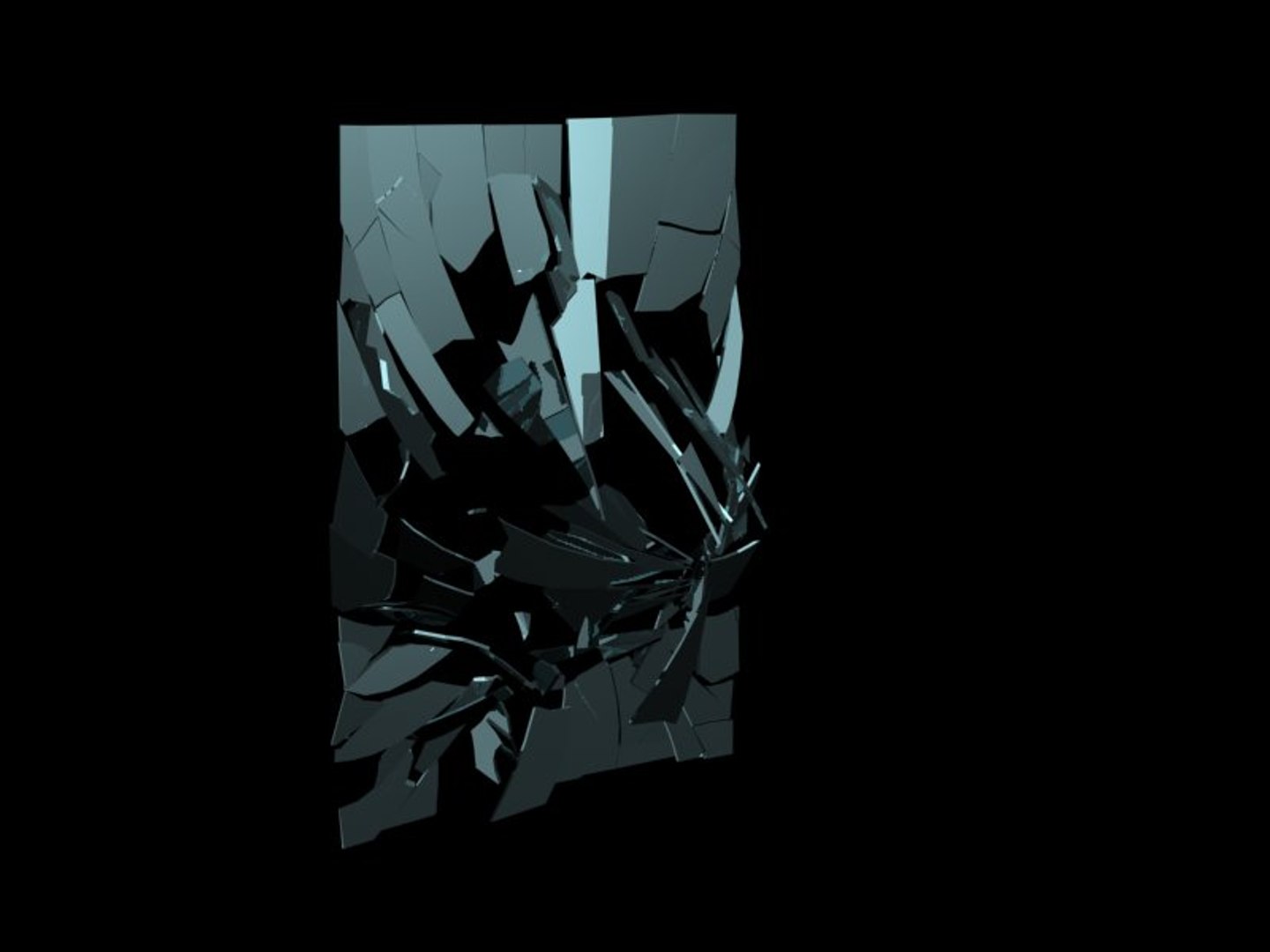 Breaking Window Glass Animation 3ds