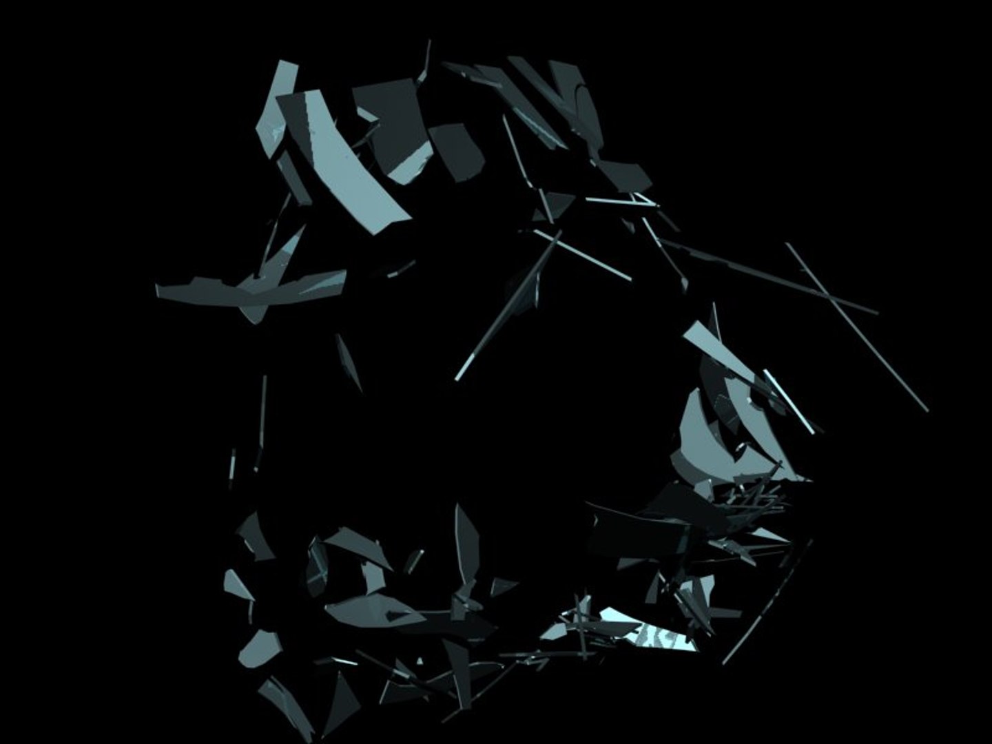 Breaking Window Glass Animation 3ds