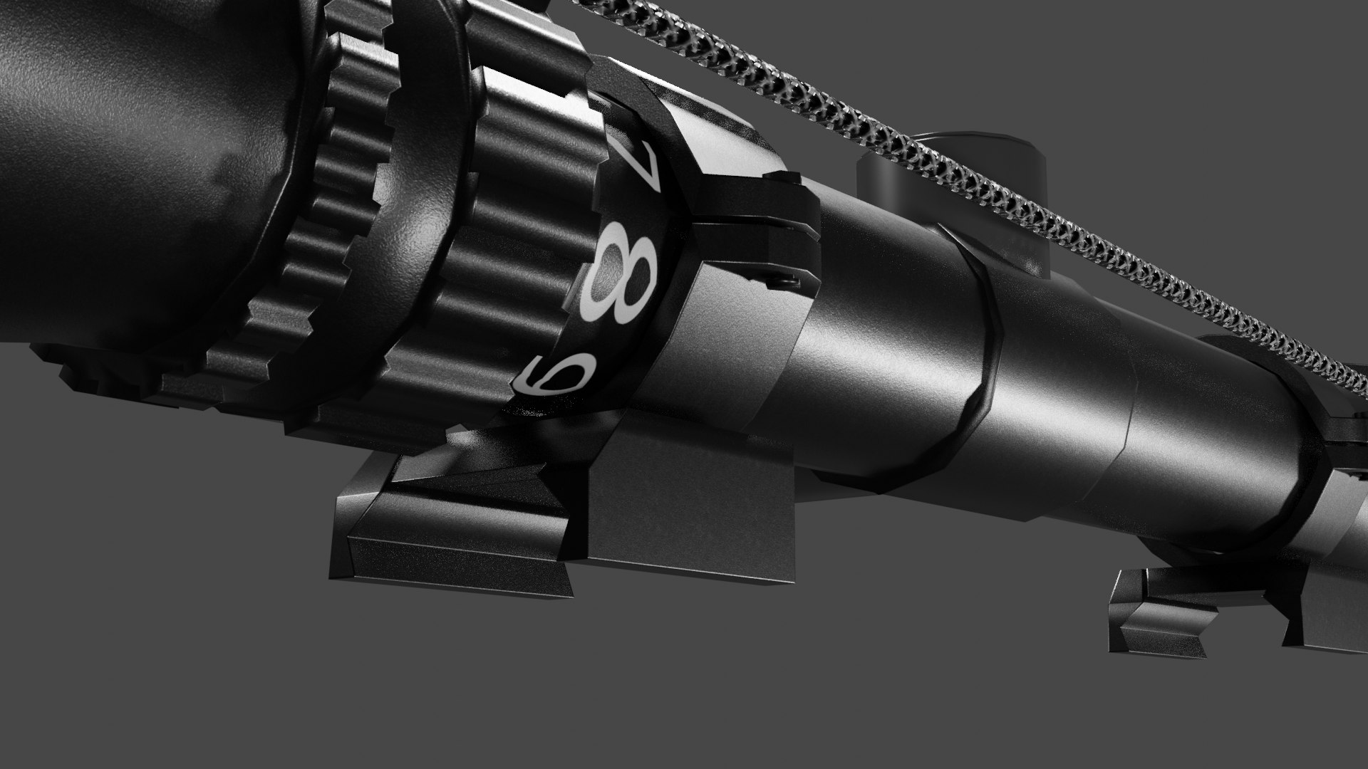 3D 8x Scope - TurboSquid 1742933