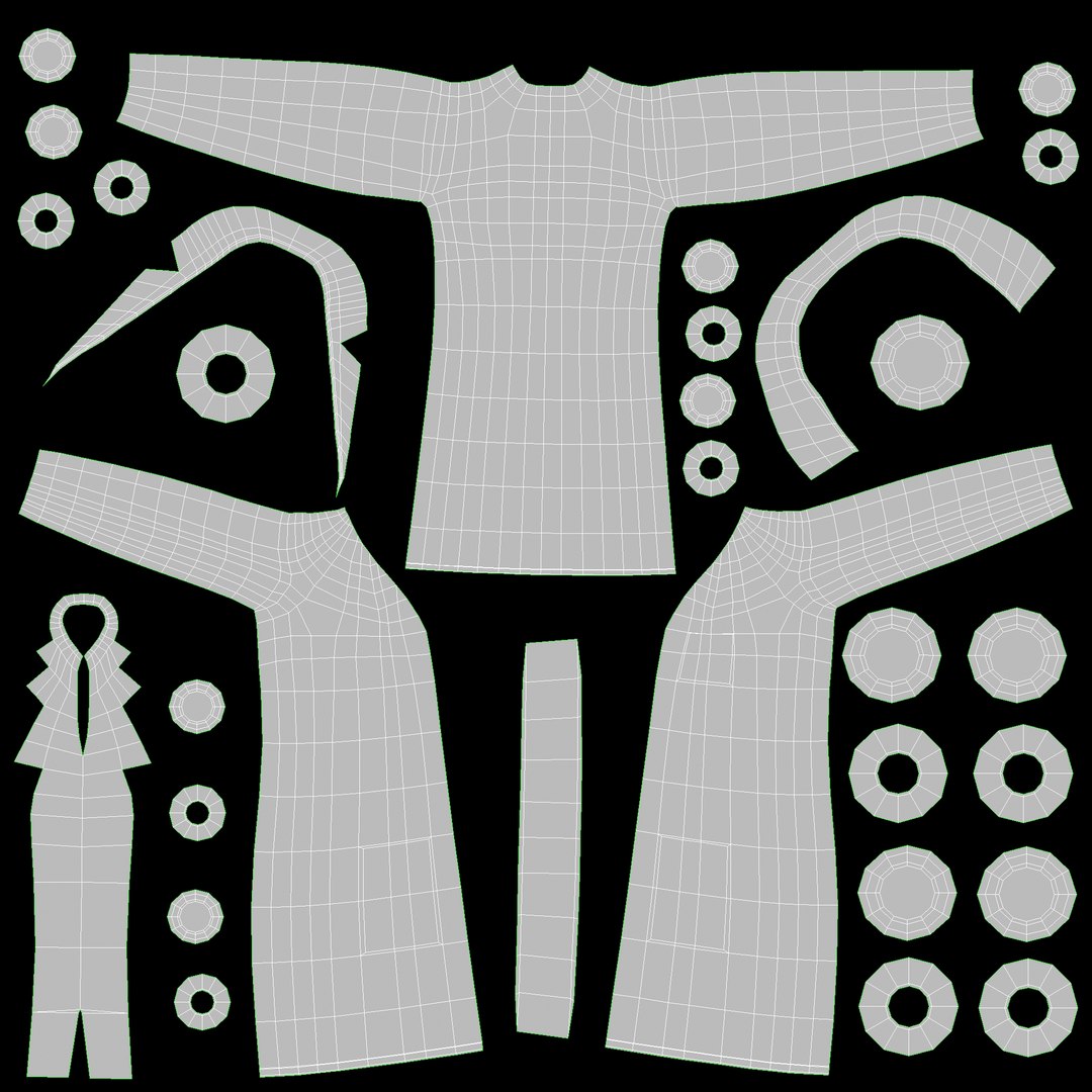 Female Lab Coat Open Max