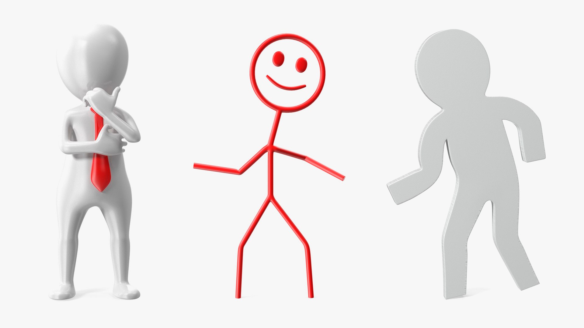 Rigged Stickman Collection 3D Model - TurboSquid 2298905