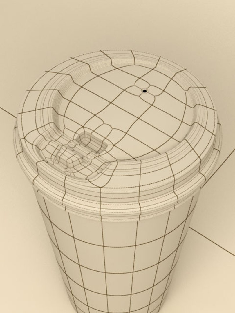 3d Starbucks Coffee Paper Cup Model