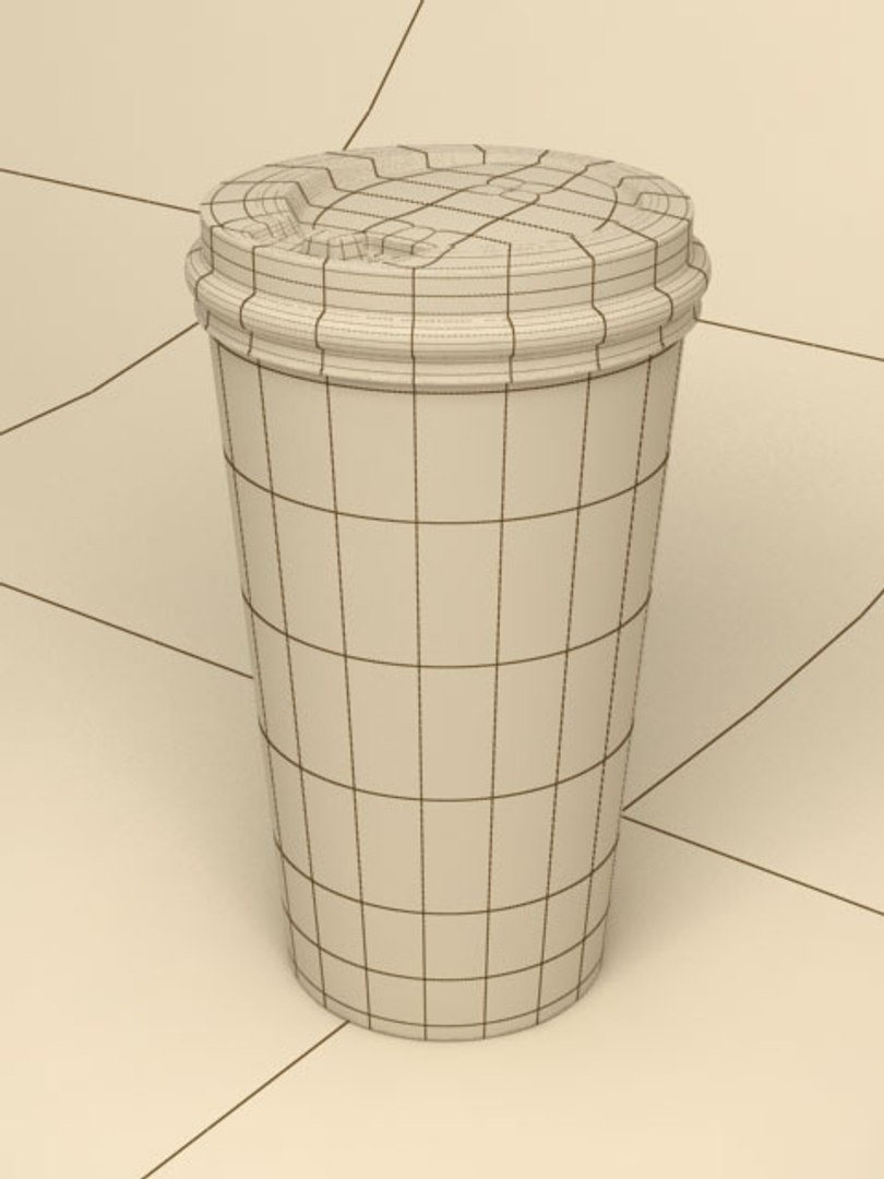 3d Starbucks Coffee Paper Cup Model