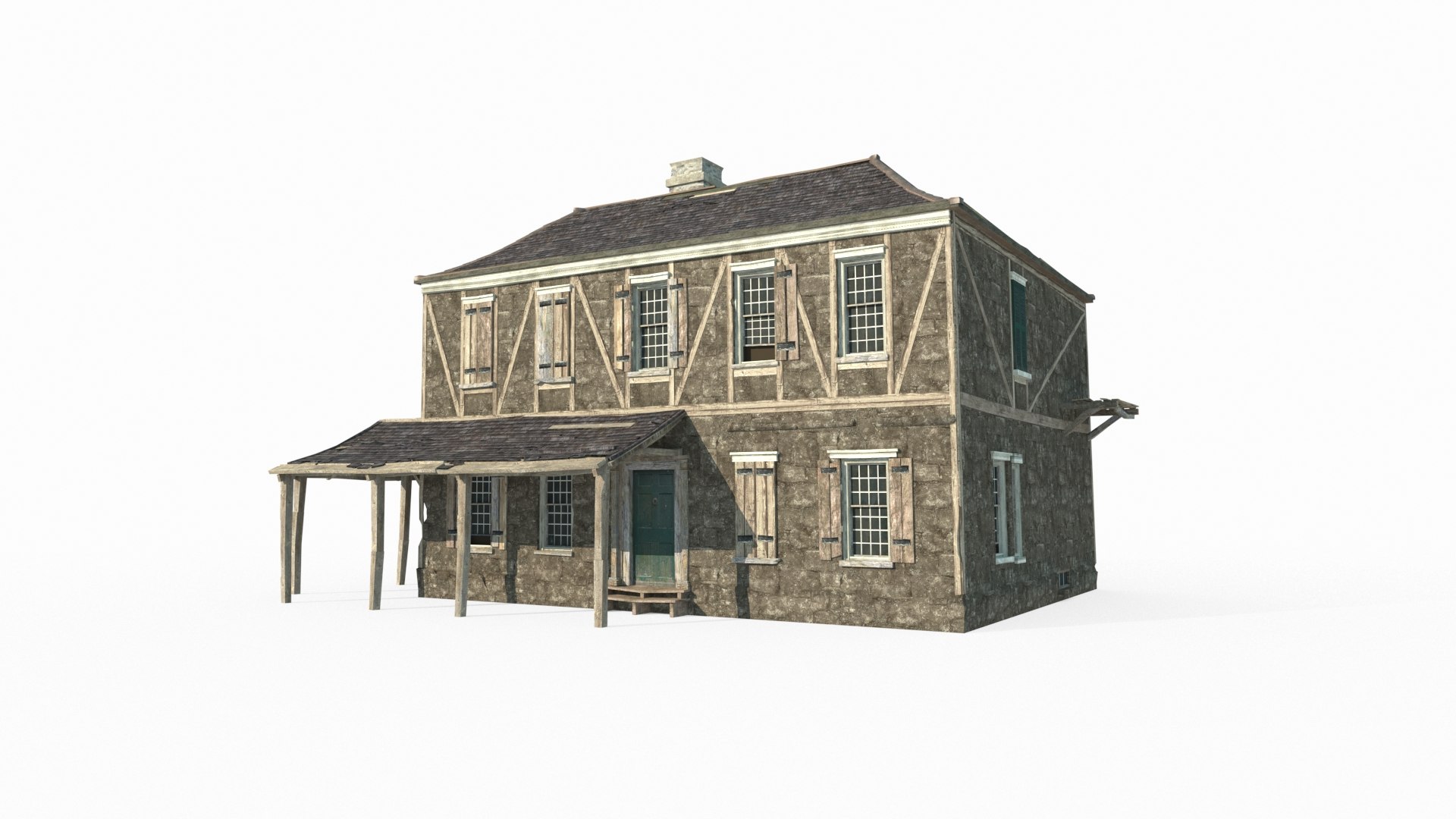 Housing Construction During The Colonial Period 3D - TurboSquid 2190944