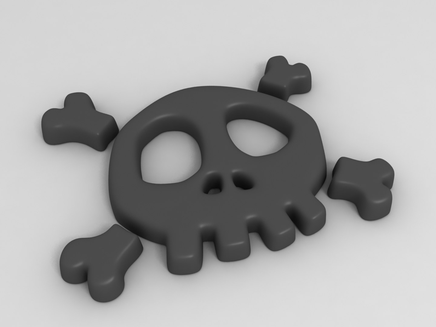 Skull Symbol 3D Model - TurboSquid 1245885