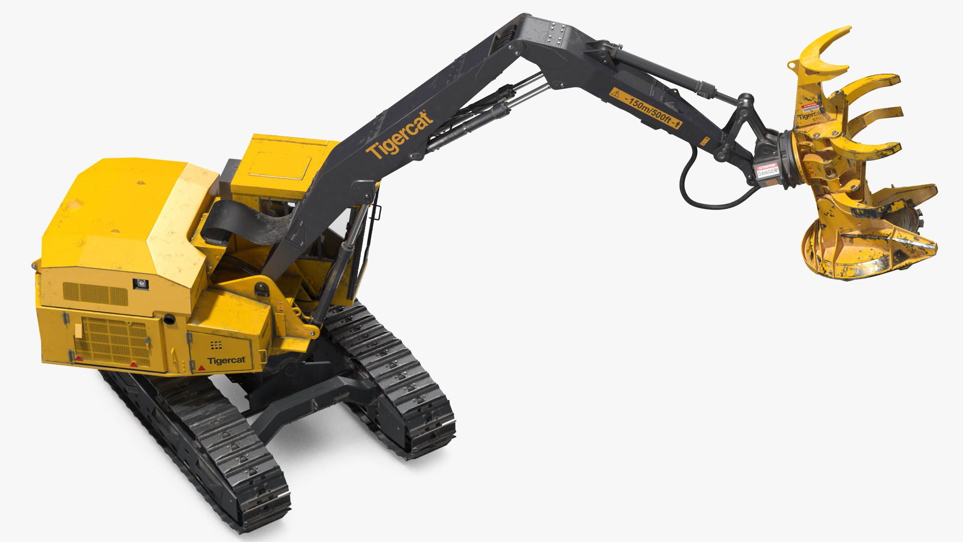 Tigercat 855d tracked feller 3D model - TurboSquid 1487502
