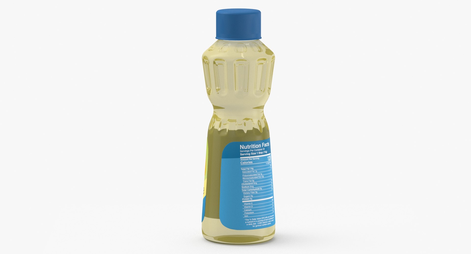 Bottled Cooking Oil 01 Blank and Generic Label 3D model - TurboSquid ...