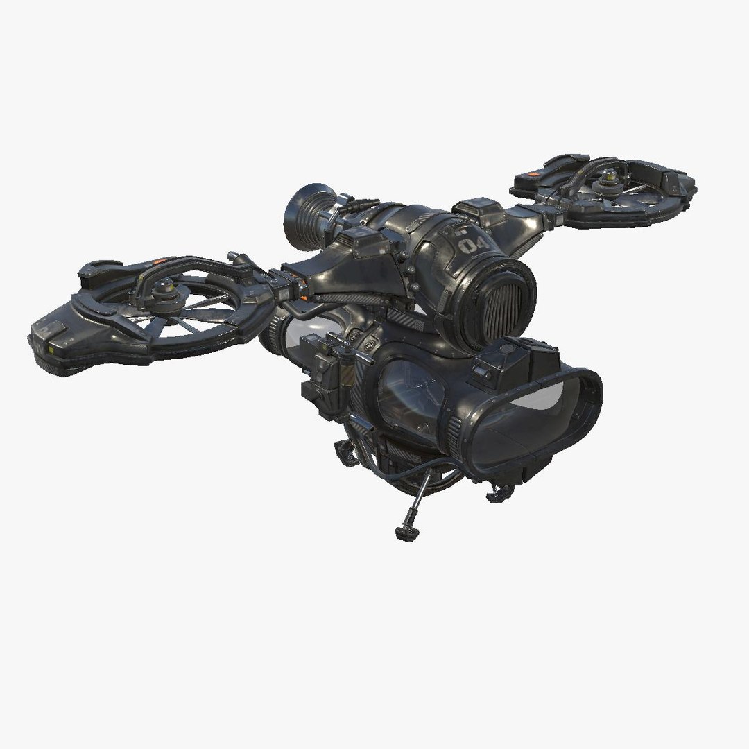 futuristic flying hovercraft