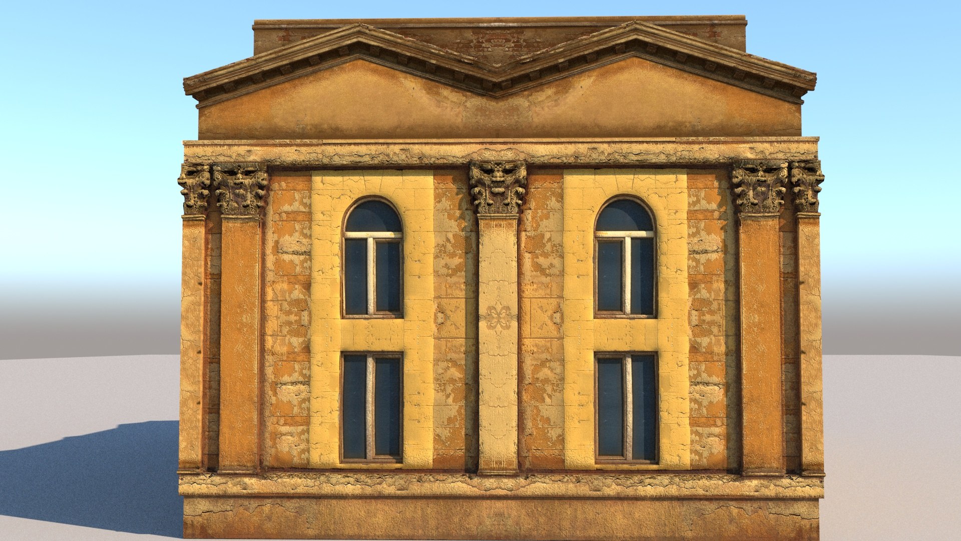 Classic Building Facade Model - TurboSquid 1703111