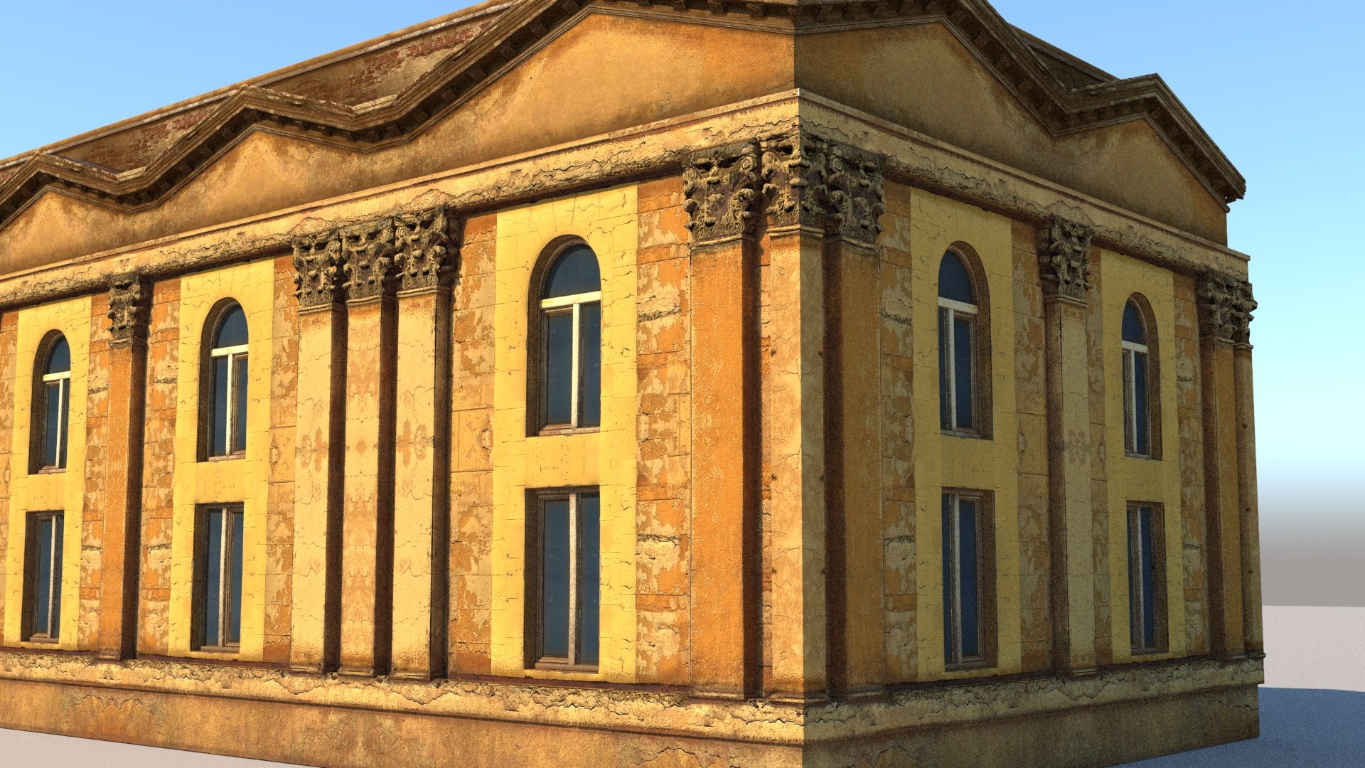 Classic Building Facade Model - TurboSquid 1703111