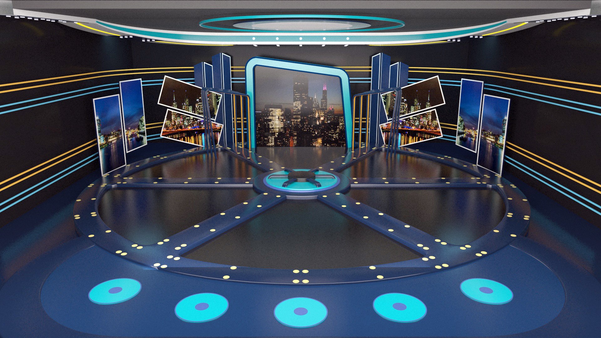3D model Tv Studio Design - TurboSquid 1769948