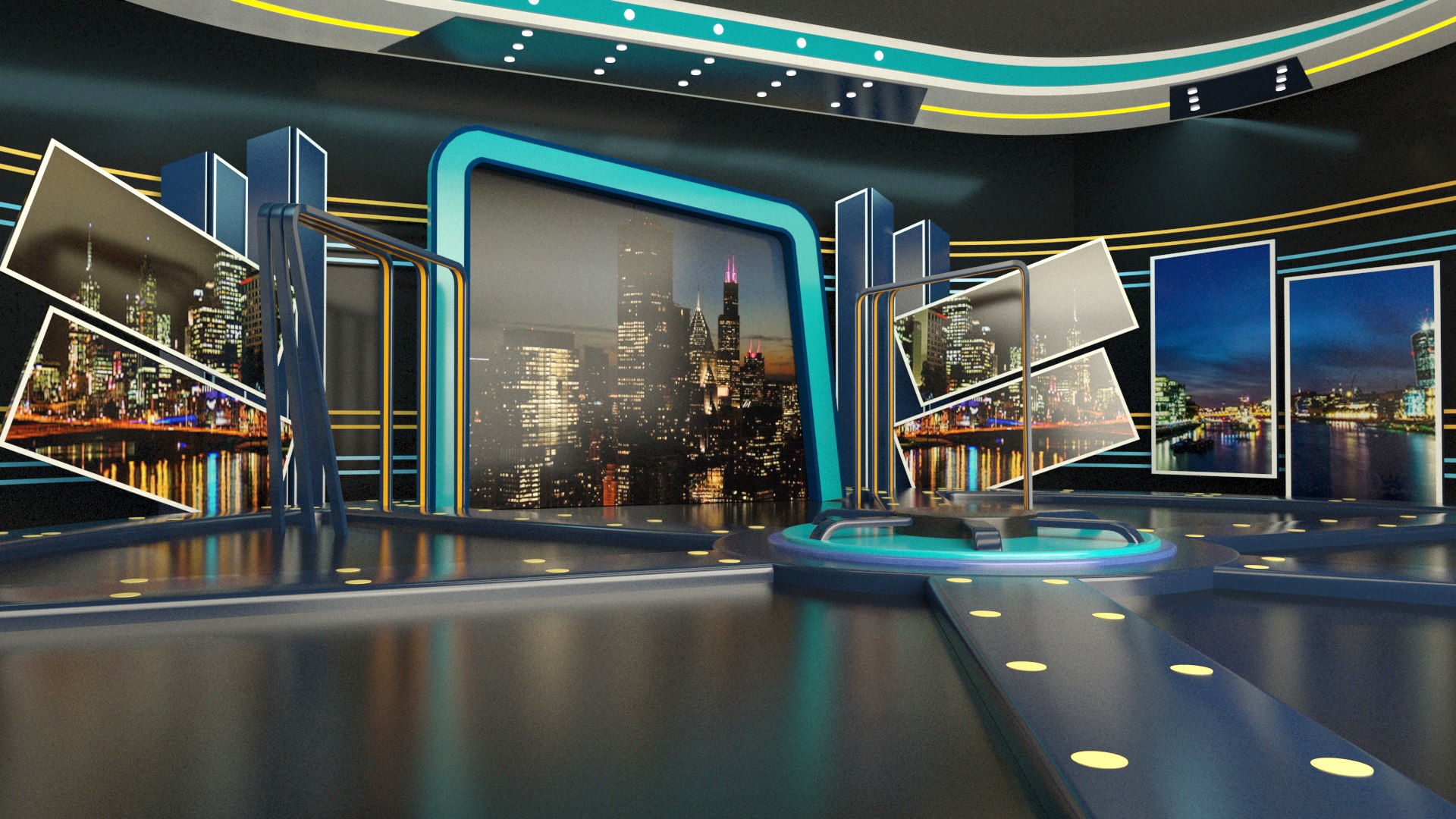 3D model Tv Studio Design - TurboSquid 1769948