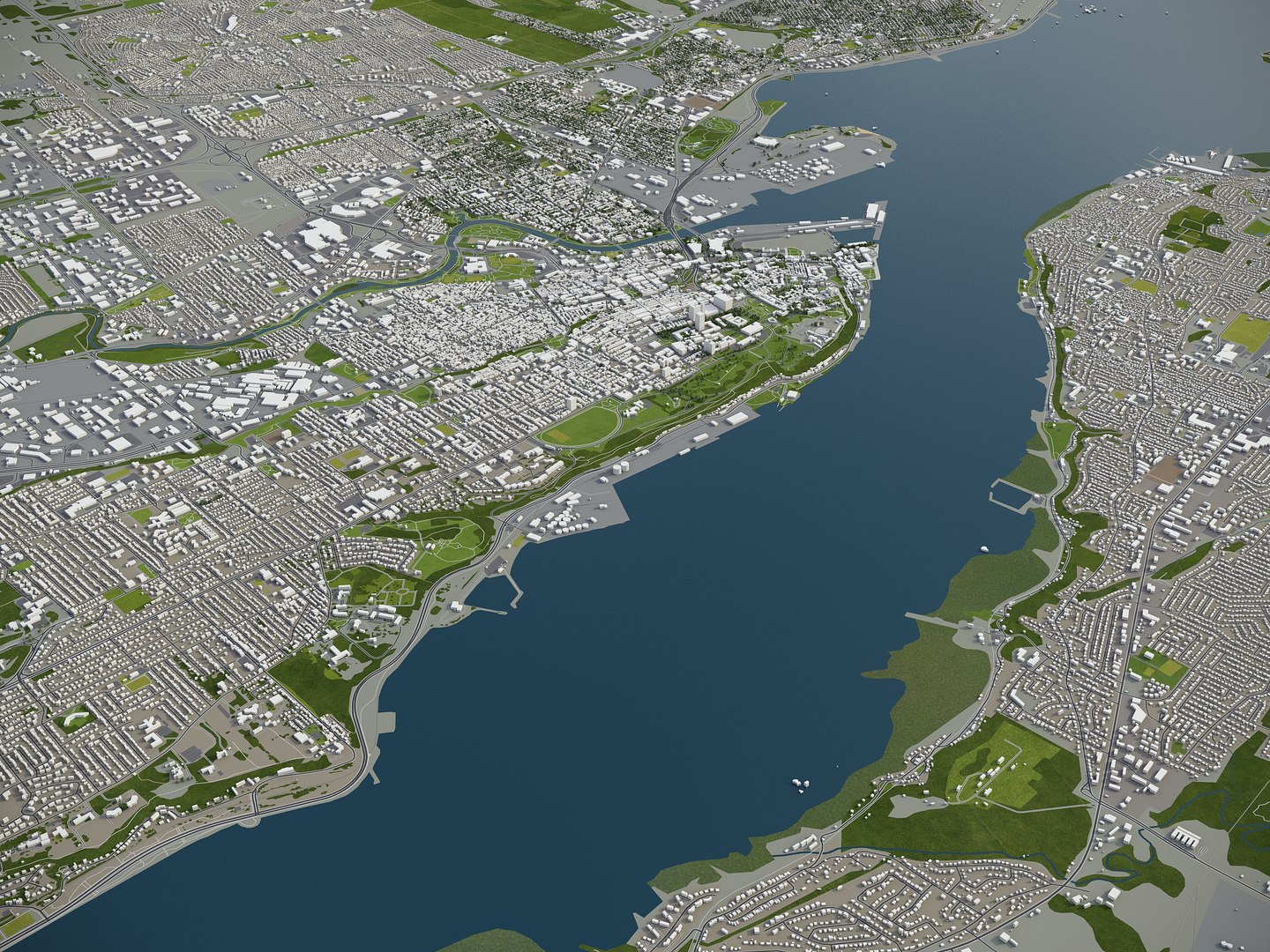 3D City Quebec Surrounding - - TurboSquid 1406771