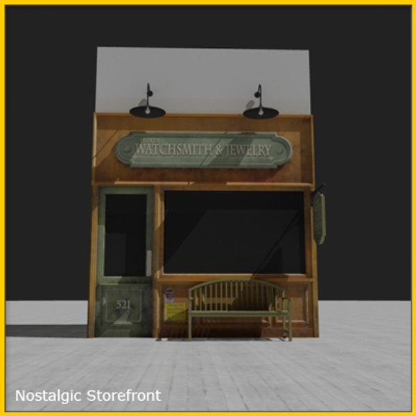 3d storefront construction