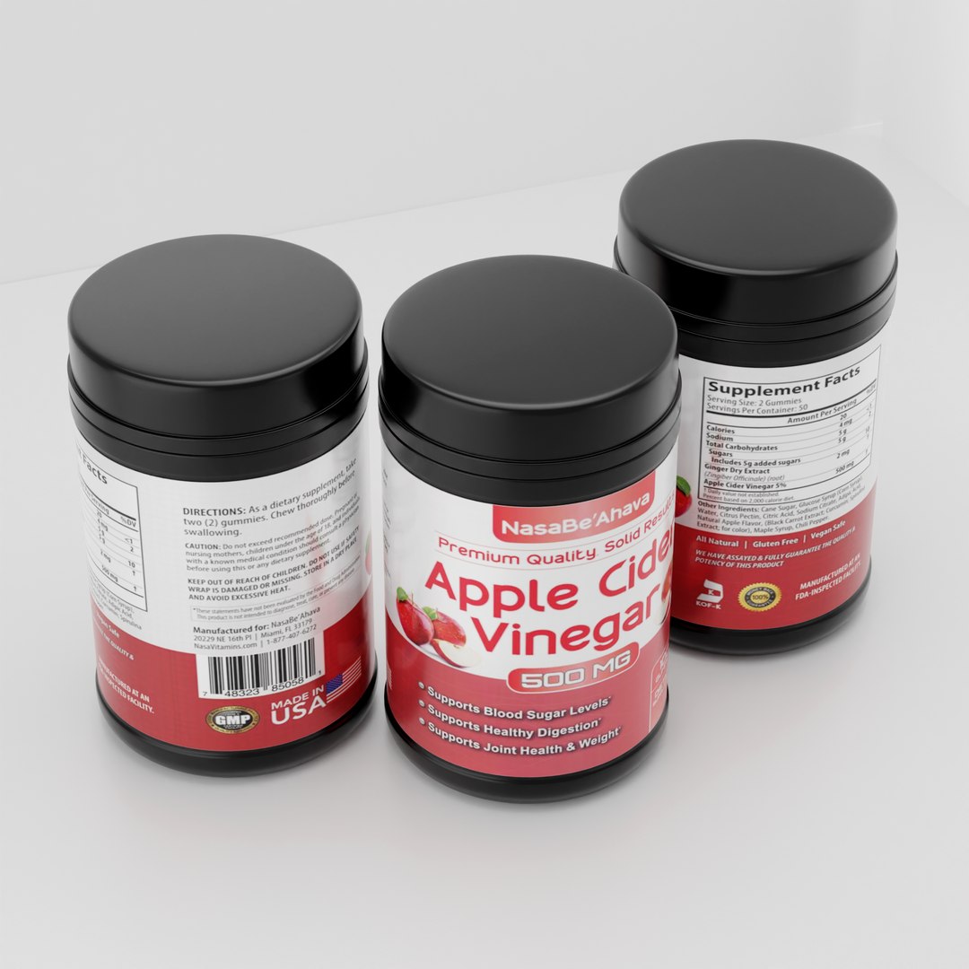 3D Model Supplement Powder Packaging - TurboSquid 2229189