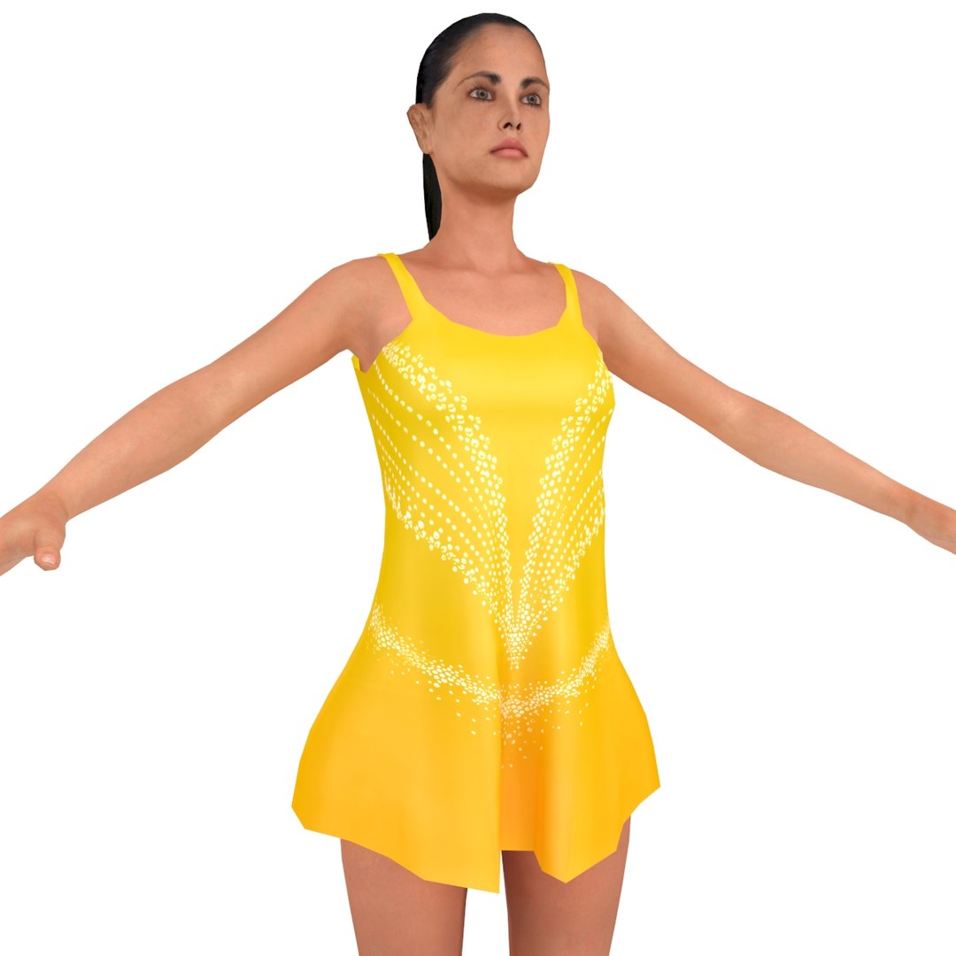 3D male female figure skater model - TurboSquid 1312449