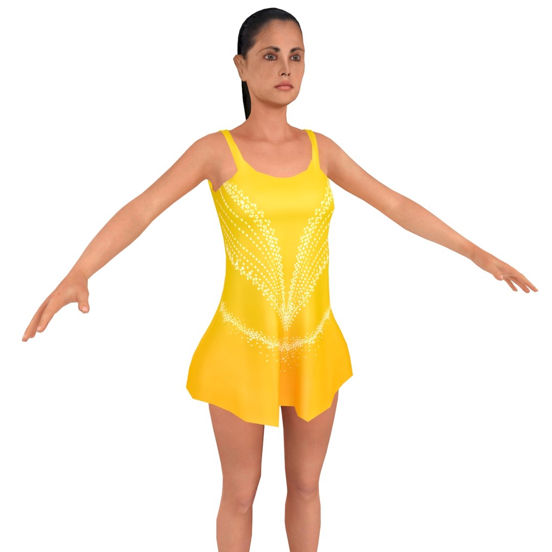 3D male female figure skater model - TurboSquid 1312449