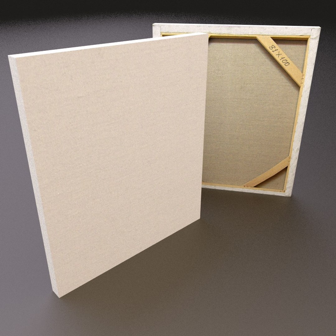 3d Model Paint Canvas