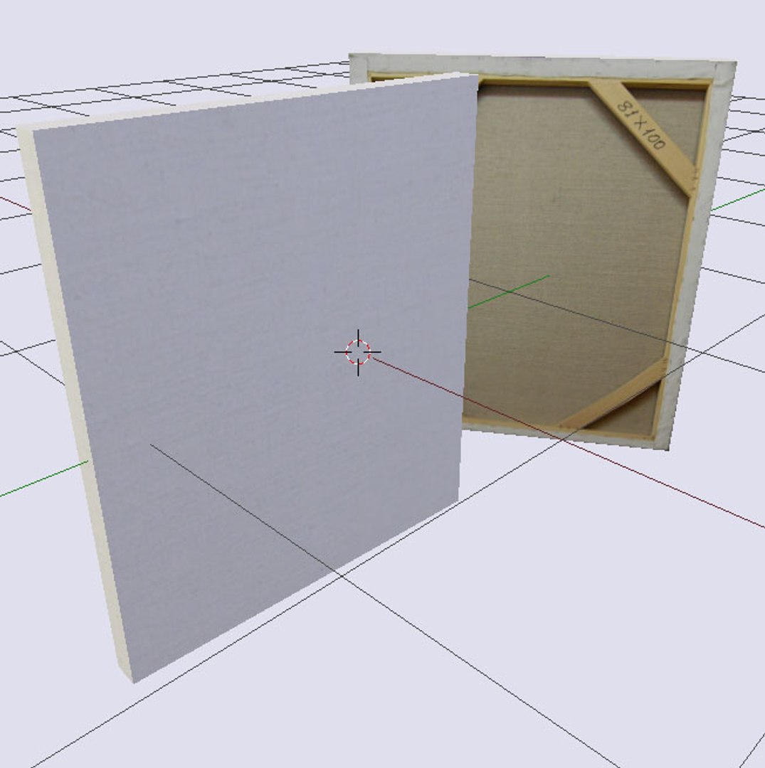 3d Model Paint Canvas