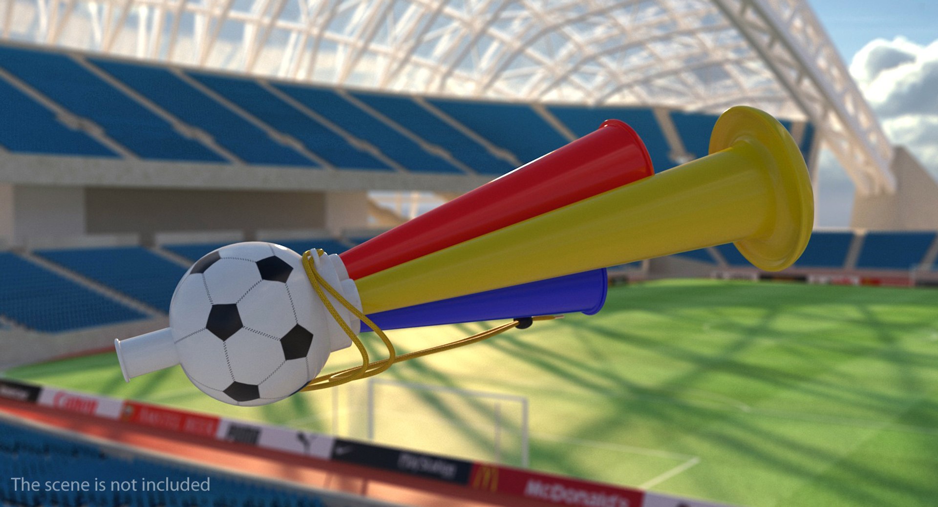 Soccer Horn Toy Megaphone 3D Model - TurboSquid 1307360