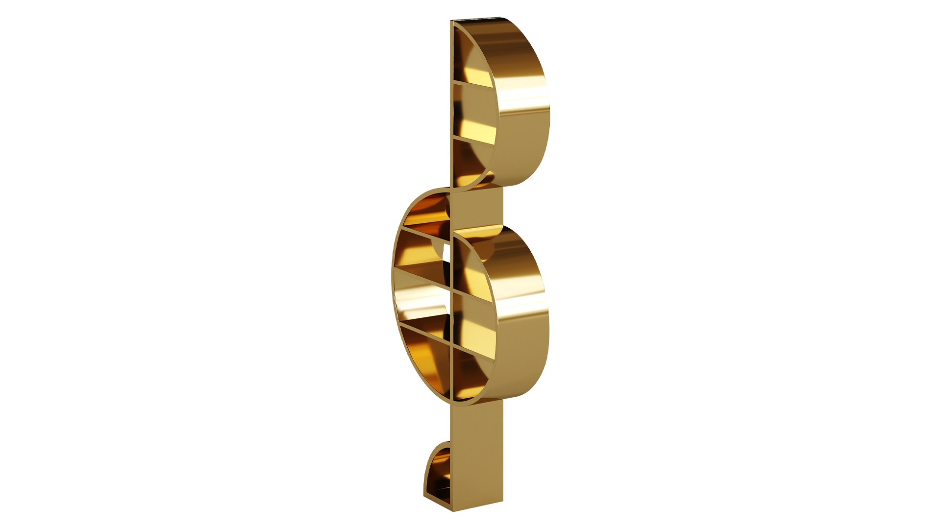 Musical Note Bookshelf 3D Model - TurboSquid 2228993