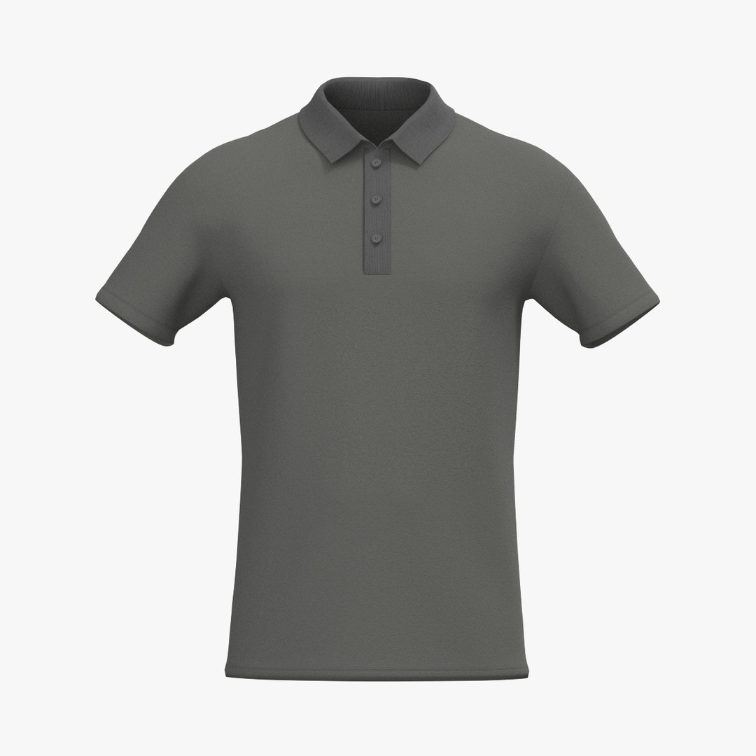 Free Male Raglan Polo Tshirt FREE 3D Model - TurboSquid 2176683