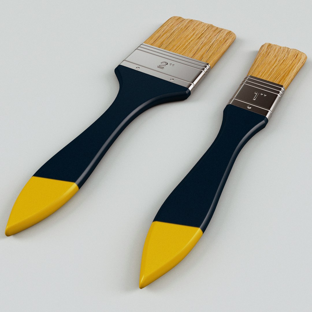 3d paint brushes v2 model