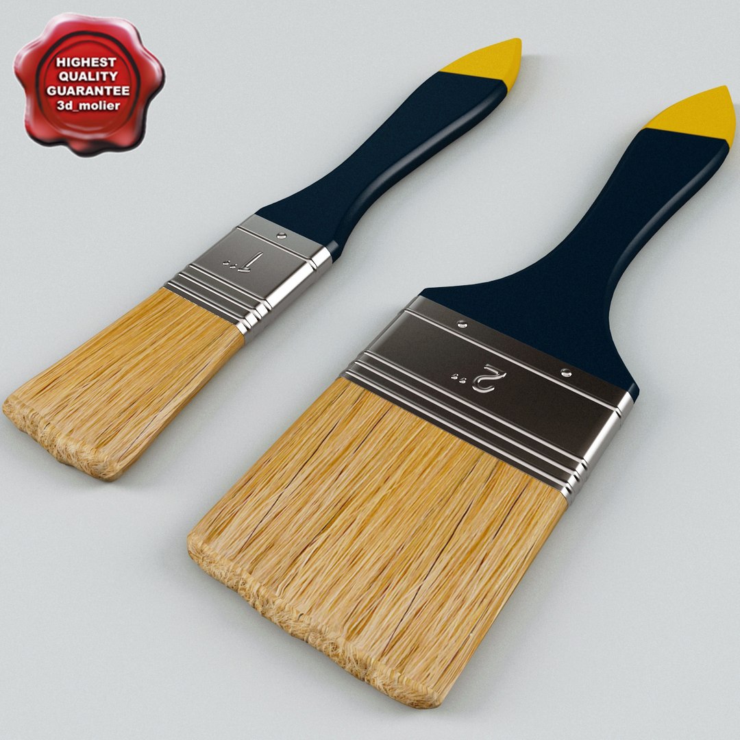 3d paint brushes v2 model